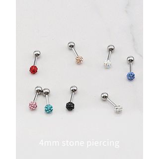 Miss21 Korea - Rhinestone Piercing in 8 Colors | YesStyle