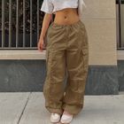 Femme Cradle - Low Waist Loose-Fit Wide-Leg Cargo Pants | YesStyle