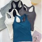 Goldenes - Plain Racerback Tank Top | YesStyle