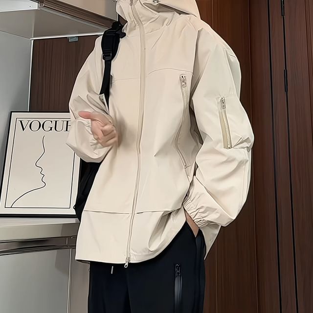 Kimeya - Hooded Zip-Up Shell Jacket | YesStyle