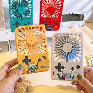 Michu - Cartoon Print Game Console Rechargeable Portable Fan | YesStyle