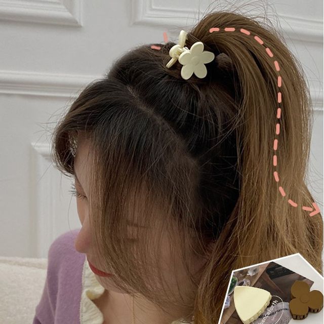 Show Mind - Set of 3: Acrylic Hair Clamp (various designs) | YesStyle