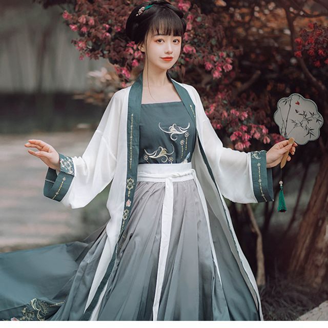 Francoix - Long-Sleeve Embroidered Hanfu Costume Set | YesStyle