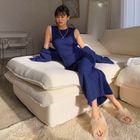 LIPHOP - Set: Ribbed Knit Bolero + Sleeveless Maxi Dress | YesStyle