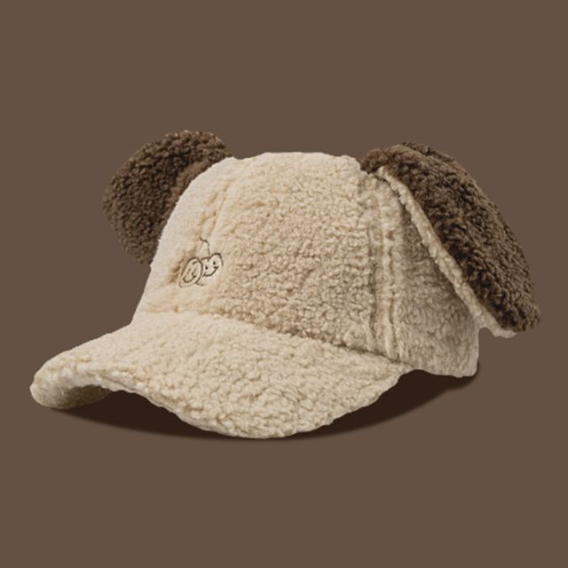Cappaint - Dog Ear Faux Shearling Baseball Cap | YesStyle