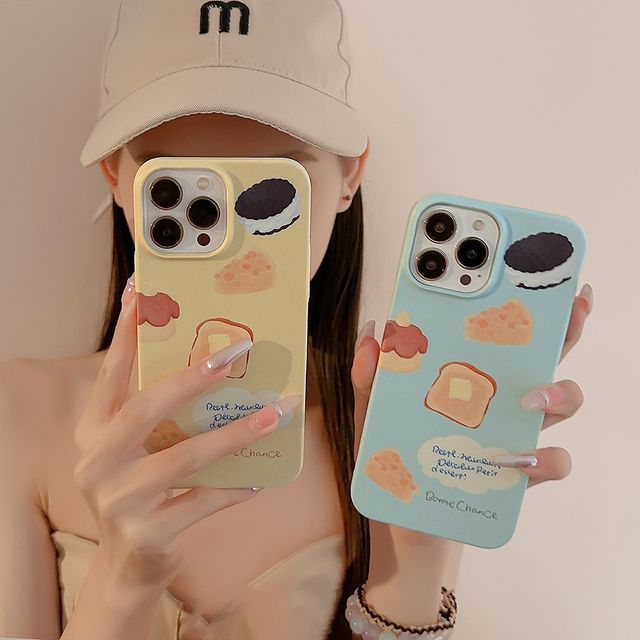 kloudkase - Cheese Toast Phone Case - iPhone 15 Pro Max / 15 Pro / 15 ...