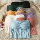 Lemongrass - Ruched Tube Top with Pads in 8 Colors | YesStyle