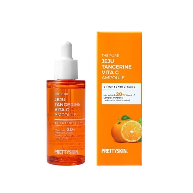 Pretty skin - The Pure Jeju Tangerine Vita C Ampoule | YesStyle