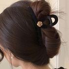 STYLIA - Faux Pearl Flocking Hair Clamp | YesStyle