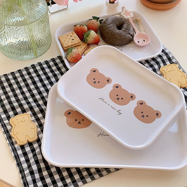 Yuja Girl - Bear Print Tray (Various Designs) | YesStyle