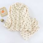 Dogini - Pajama Set: Cherry Print Shirt + Pants | YesStyle