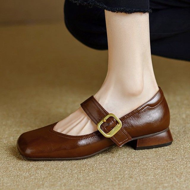 Cinnabelle - Square-Toe Mary Jane Shoes | YesStyle