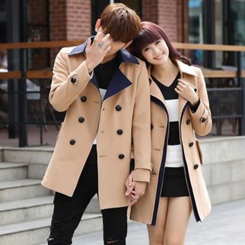 NoonSun - Couple Matching Double-Breasted Coat | YesStyle
