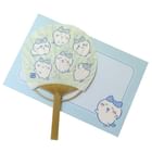 Ensky - Chiikawa Hand Fan Greeting Card (Hachiware) | YesStyle