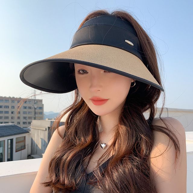 Buttercap - Piped Open Top Sun Hat | YesStyle