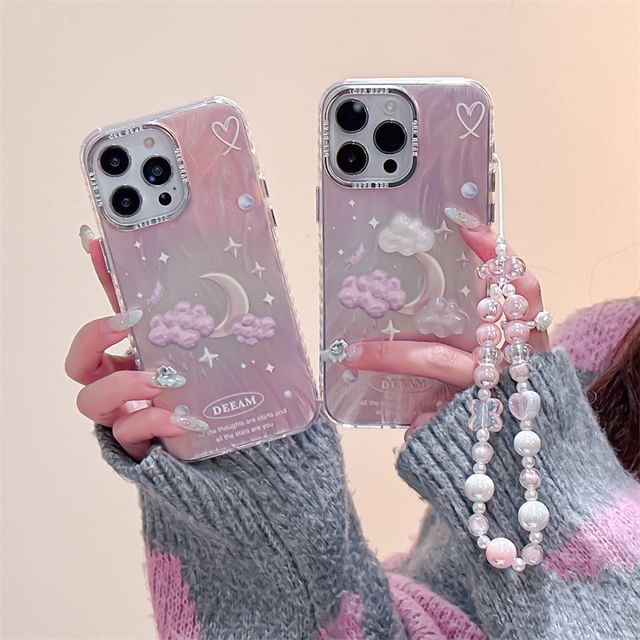 Fonekase - Moon Cloud Phone Case - iPhone 15 Pro Max / 15 Pro / 15 / 14 ...