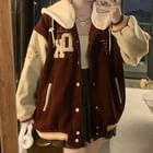 Ukiyo - Lettering Baseball Jacket | YesStyle