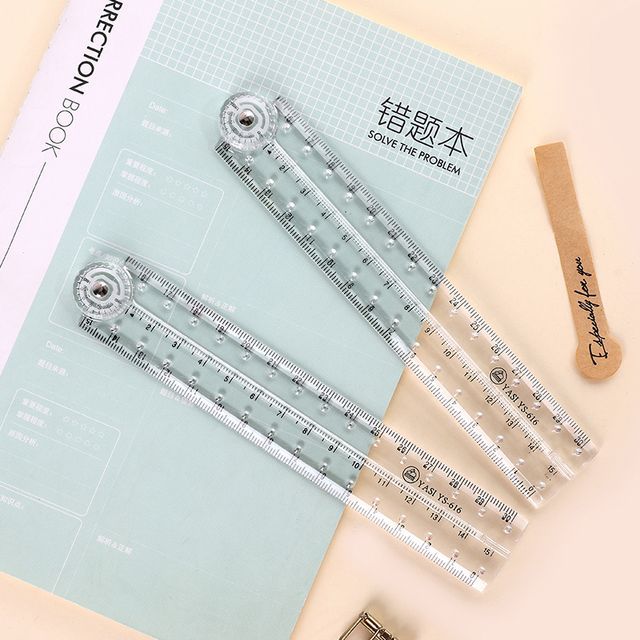 Hekki - Transparent Foldable Plastic Ruler | YesStyle