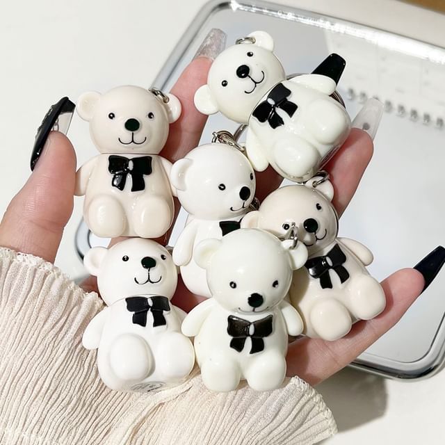 Art Value - Bear Keyring Mirror Lip Gloss - 6 Colours | YesStyle