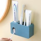 Evora - Plastic Adhesive Toothbrush Organizer with Toothpaste Dispenser ...