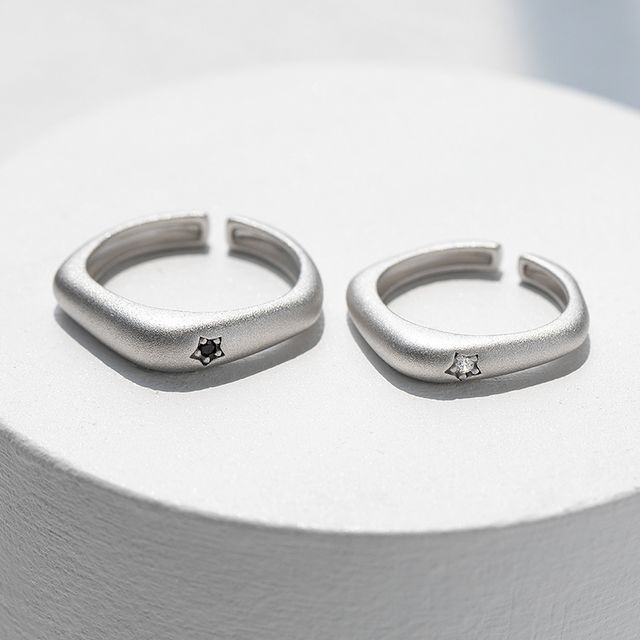 Gemma - Star Open Ring / Set | YesStyle