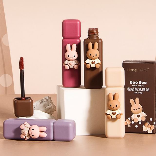 Heng Fang - Boo Boo Milk Rabbit Lip Mud - 4 Colors | YesStyle