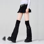 laceyleft - Plain Buckled Leg Warmers | YesStyle