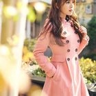 BONGJA SHOP - Double-Buttoned A-Line Coatdress | YesStyle