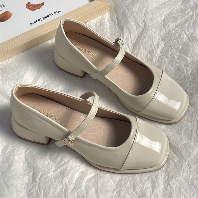 STEPUP - Low-Heel Plain Mary Jane Pumps | YesStyle