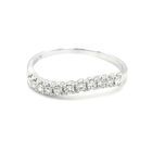 Keleo - 18K White Gold Infinity Ring Set With Diamond | YesStyle