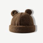 HARPY - Bear Ear Faux Shearling Brimless Hat | YesStyle