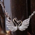 maxine - Rhinestone Swan Necklace | YesStyle