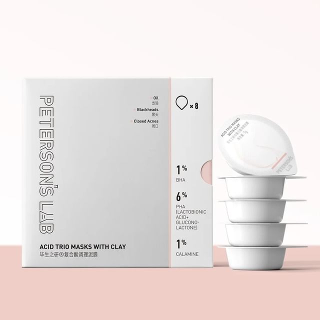 PETERSON'S LAB - Acid Trio Masks with Clay | YesStyle