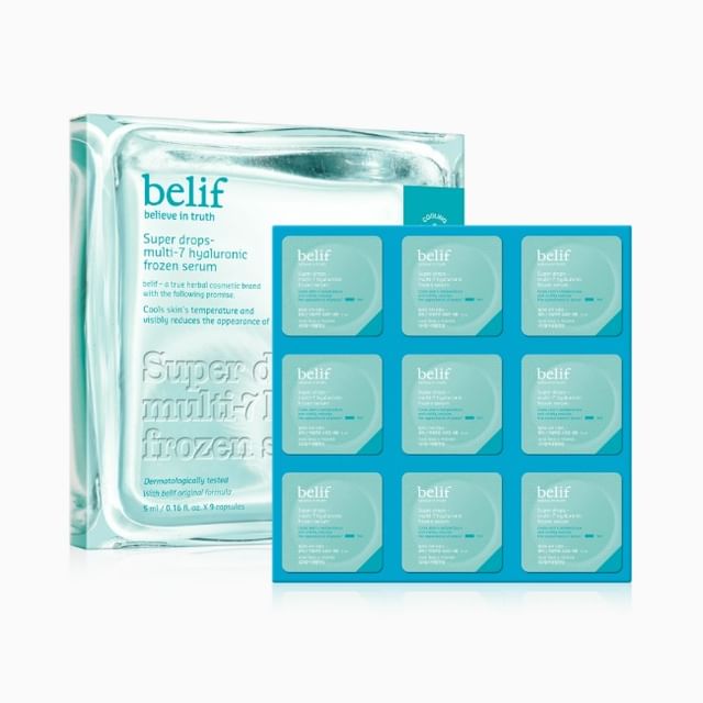 Belif - Super Drops Multi-7 Hyaluronic Frozen Serum - Gesichtsserum ...
