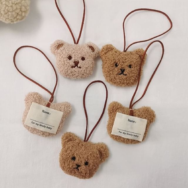 Radrabbit - Bear Chenille Name Tag Bag Charm (various designs) | YesStyle