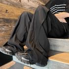 Fushet - Elastic Waist Plain Straight Leg Sweatpants | YesStyle