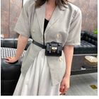 Fema - Crocodile Grain Belt Bag | YesStyle