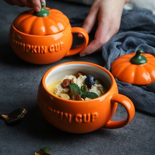 Chrysalis - Ceramic Pumpkin Bowl with Lid | YesStyle