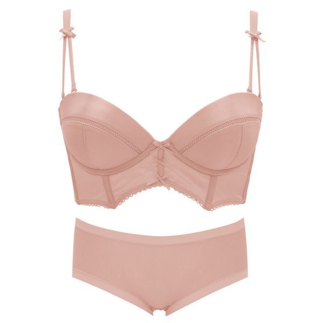 Gemilika - Bow Satin Bra / Panty / Set | YesStyle
