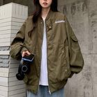 RONIN - Lettering Embroidered Zip-Up Bomber Jacket | YesStyle