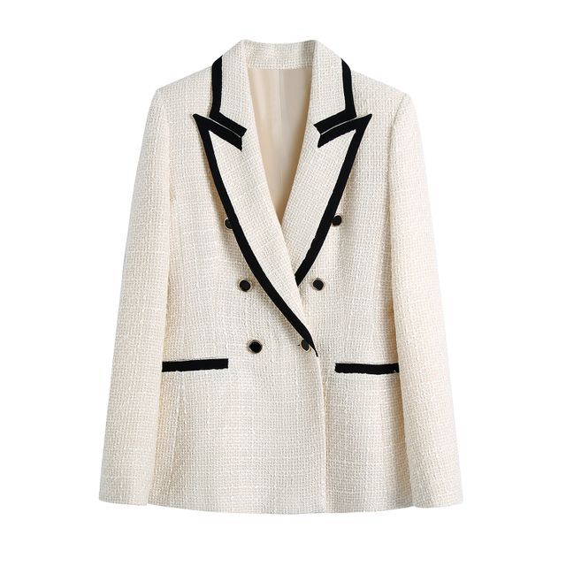 Fashyn - Contrast Trim Blazer | YesStyle