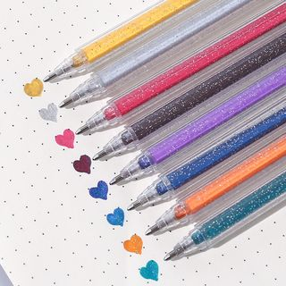 Glitter colouring pens store
