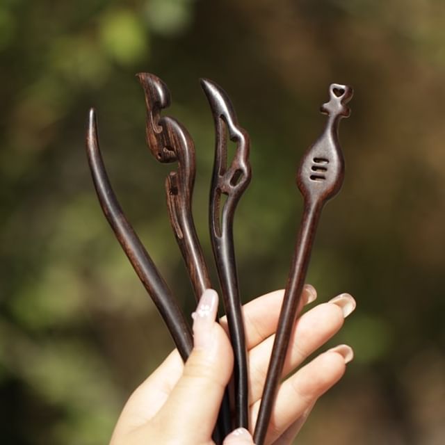 Kanzashi - Wooden Hair Stick (Various Designs) | YesStyle