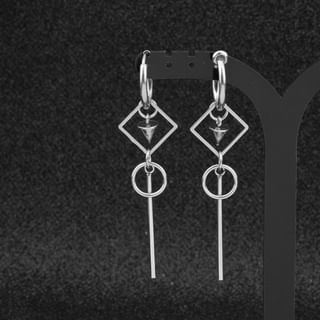 Juanitro - Geometric Drop Earring / Clip-On Earring | YesStyle