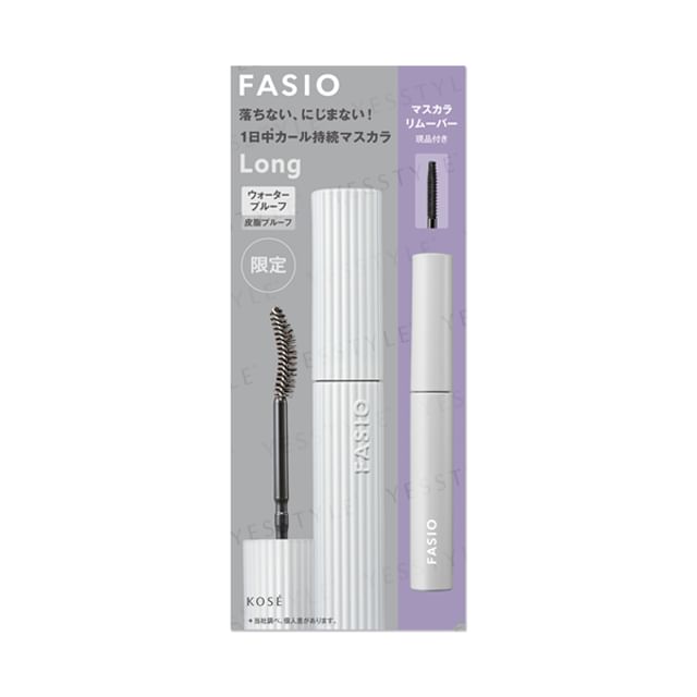 Kose - Fasio Permanent Curl Mascara Long WP Kit 01 Black | YesStyle