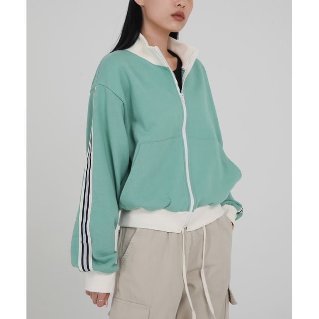 SIMPLY MOOD - Kangaroo Cotton Track Jacket | YesStyle