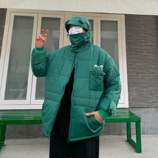 RONIN - Frog Detail Hooded Padded Jacket | YesStyle