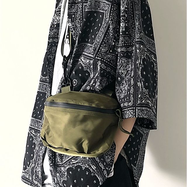 RONIN - Plain Zip Crossbody Bag | YesStyle