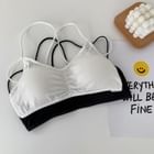 Klarie - Cross Strap Bra | YesStyle