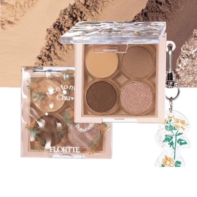FLORTTE - 4 Color Eyeshadow Palette - 04 | YesStyle